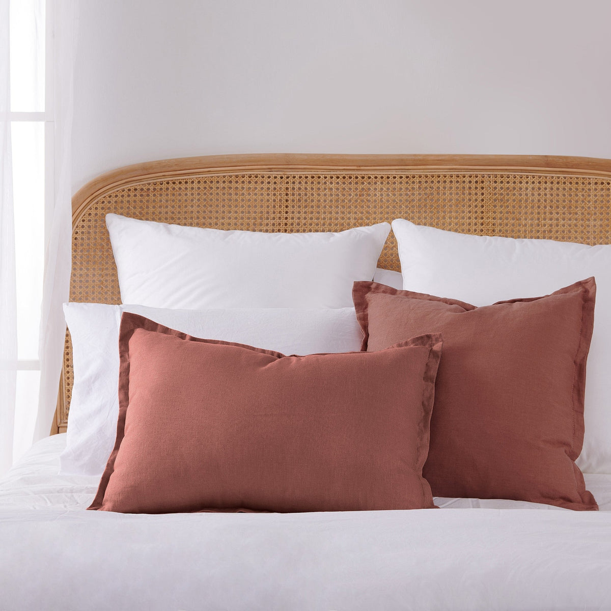 Washed French Linen Cushion | 100% Natural Flax Linen | 40x60cm ...