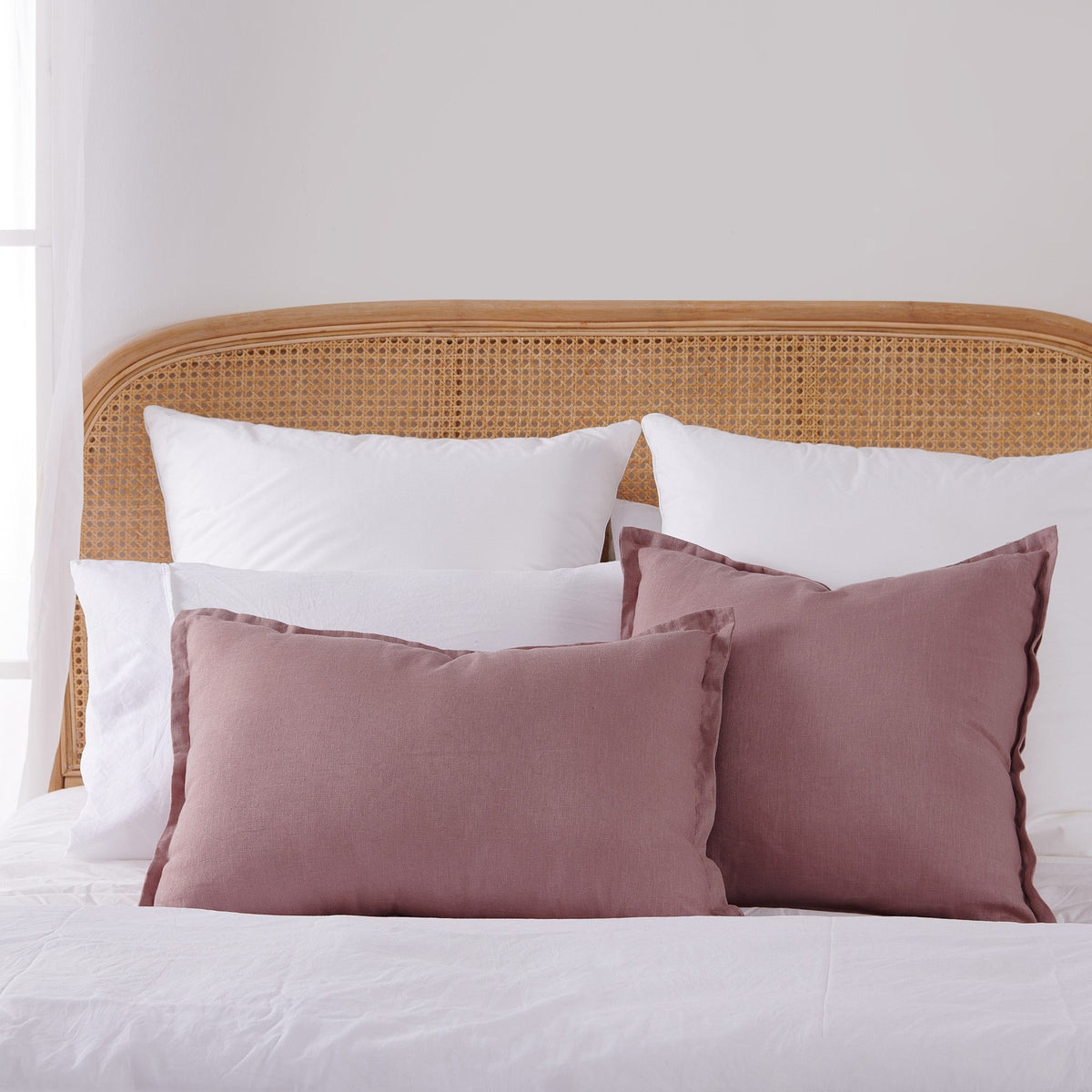 Washed French Linen Cushion | 100% Natural Flax Linen | 40x60cm ...